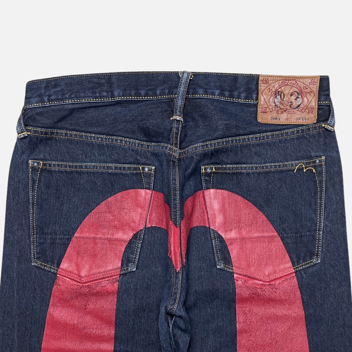 EVISU DENIM RED DIACOCK [W31] – 2K DEPT.