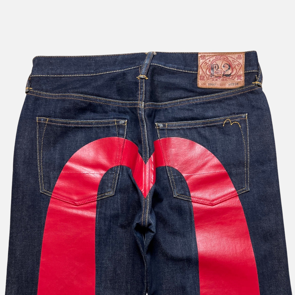 EVISU RED DIACOCK DENIM [W30] – 2K DEPT.