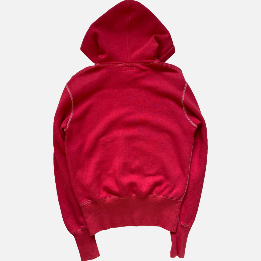EVISU RED HOODIE WHITE LOGO [S] – 2K DEPT.
