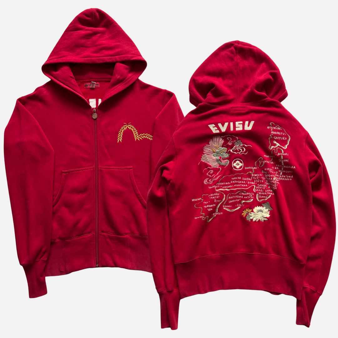 EVISU MAP HOODIE [L] – 2K DEPT.